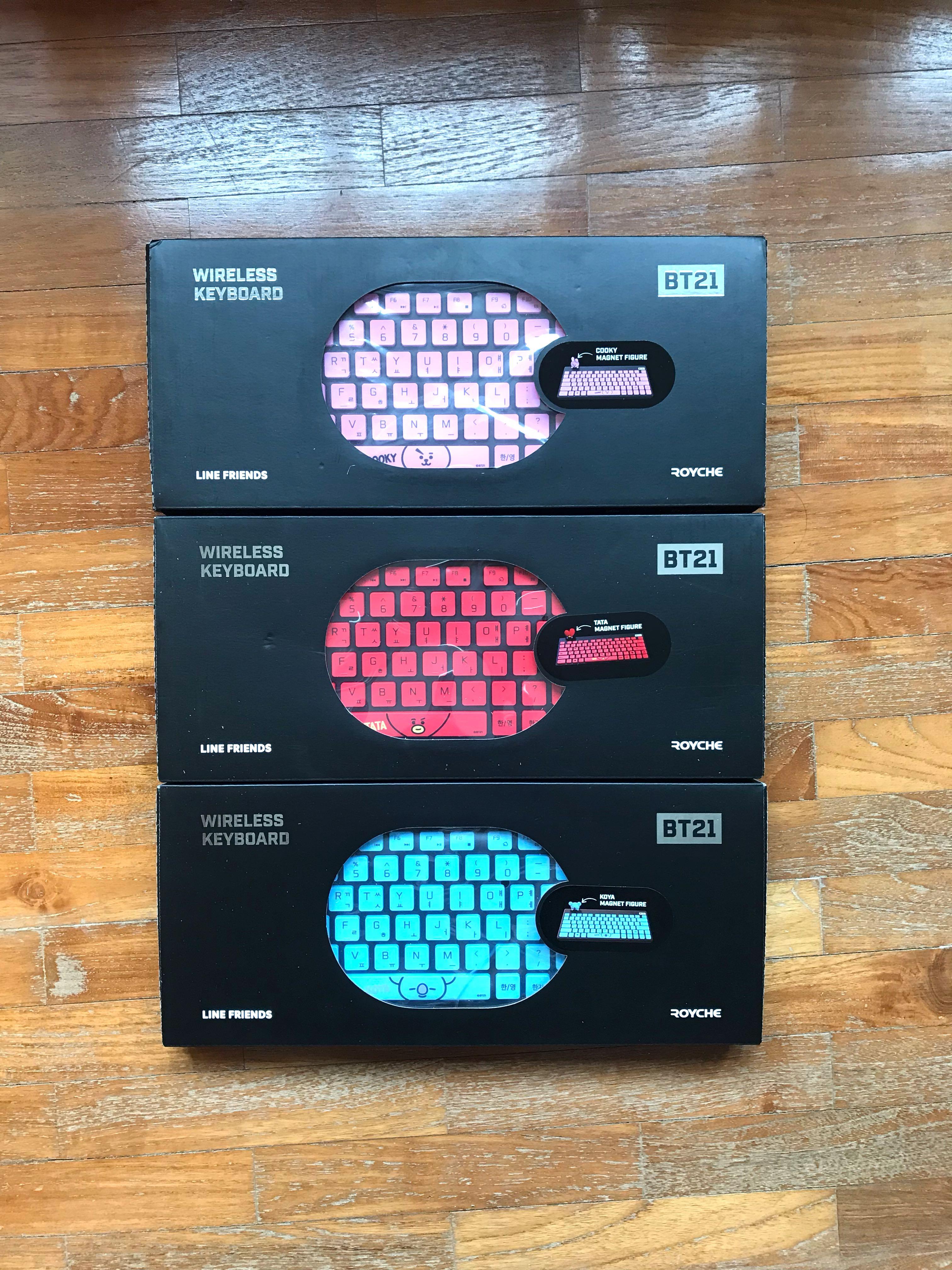 BT21 Wireless Keyboard Royche, Hobbies & Toys, Memorabilia & Collectibles, K-Wave on Carousell