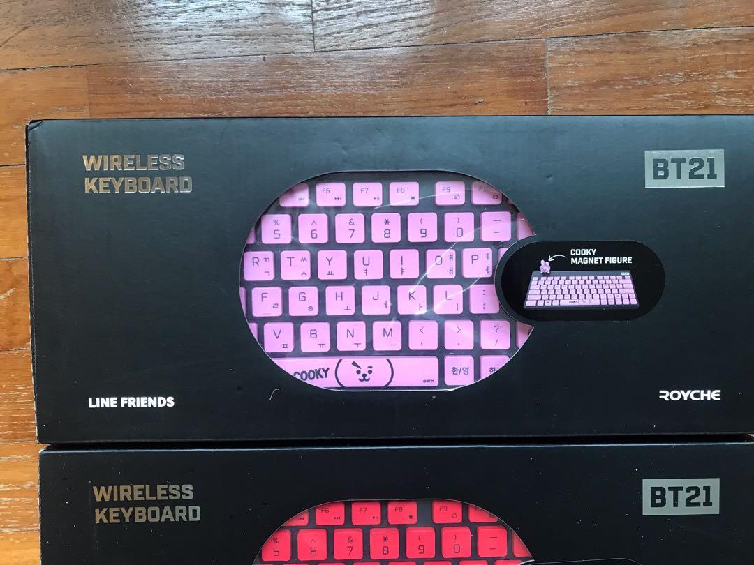 BT21 Wireless Keyboard Royche, Hobbies & Toys, Memorabilia & Collectibles, K-Wave on Carousell