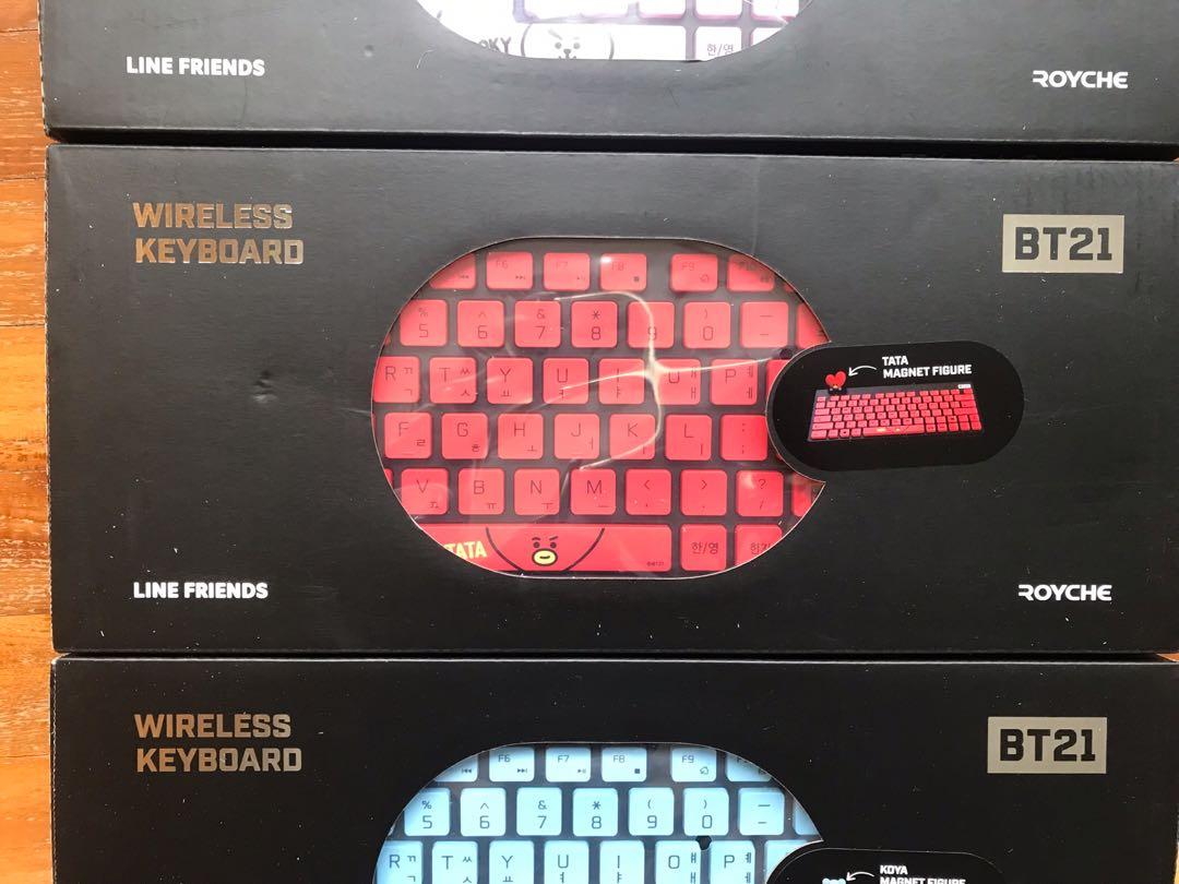 BT21 Wireless Keyboard Royche, Hobbies & Toys, Memorabilia & Collectibles, K-Wave on Carousell