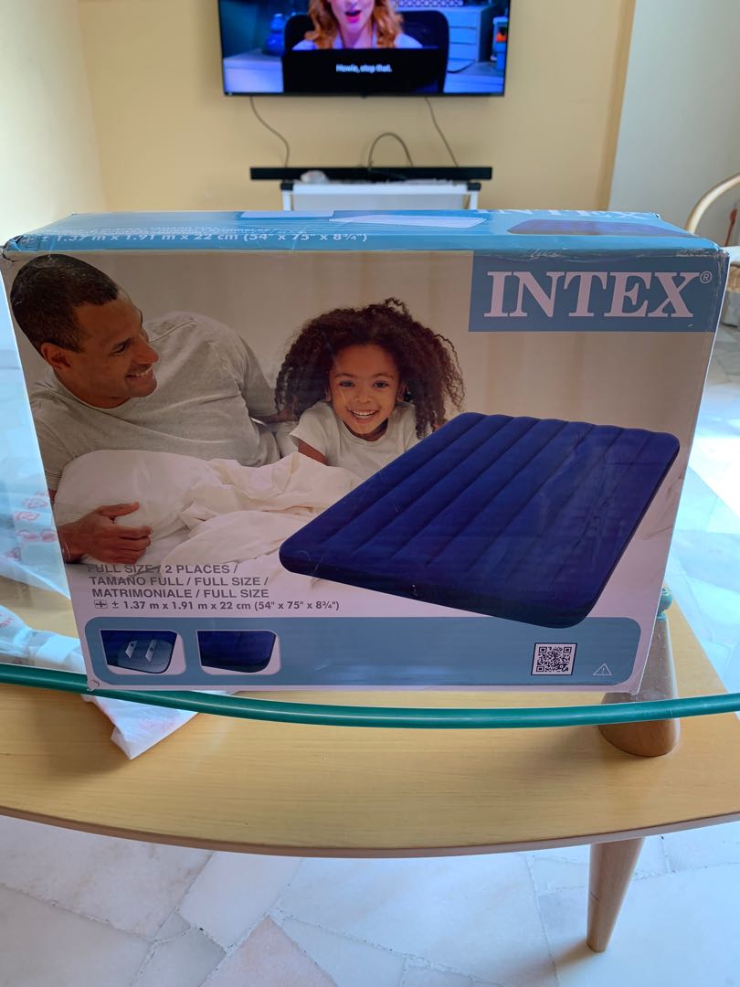 Intex Inflatable Air Mattress (Queen), Furniture & Home Living, Furniture, Bed Frames ...