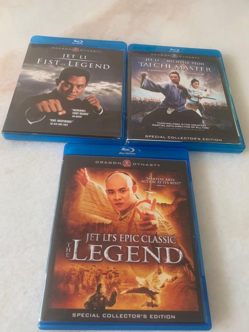 Jet Li Action Blu Ray Collection (3 Movies), Hobbies & Toys, Music ...