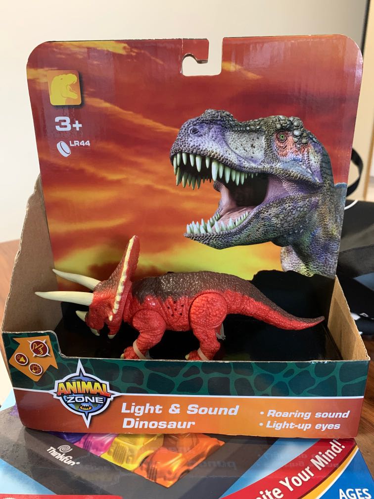 Light and sound Dinosaur-Triceratops, Hobbies & Toys, Toys & Games on ...