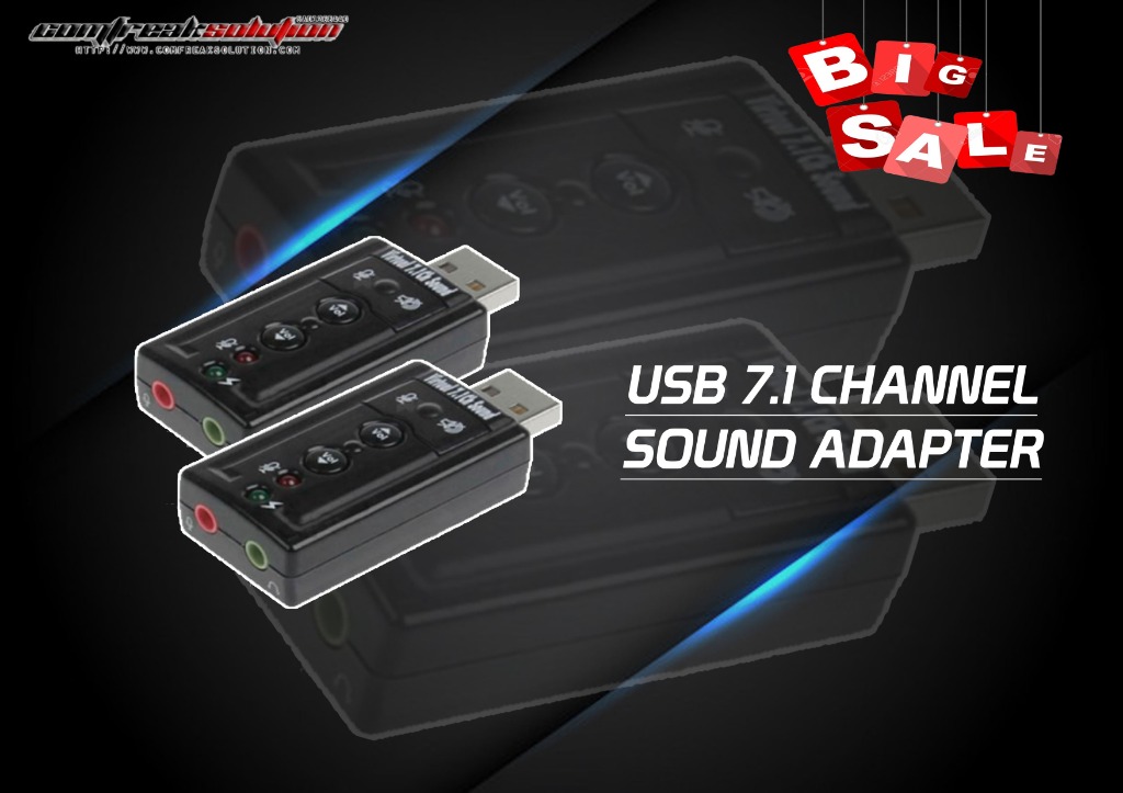 USB 7.1 CHANNEL SOUND ADAPTER, Computers & Tech, Parts & Accessories ...