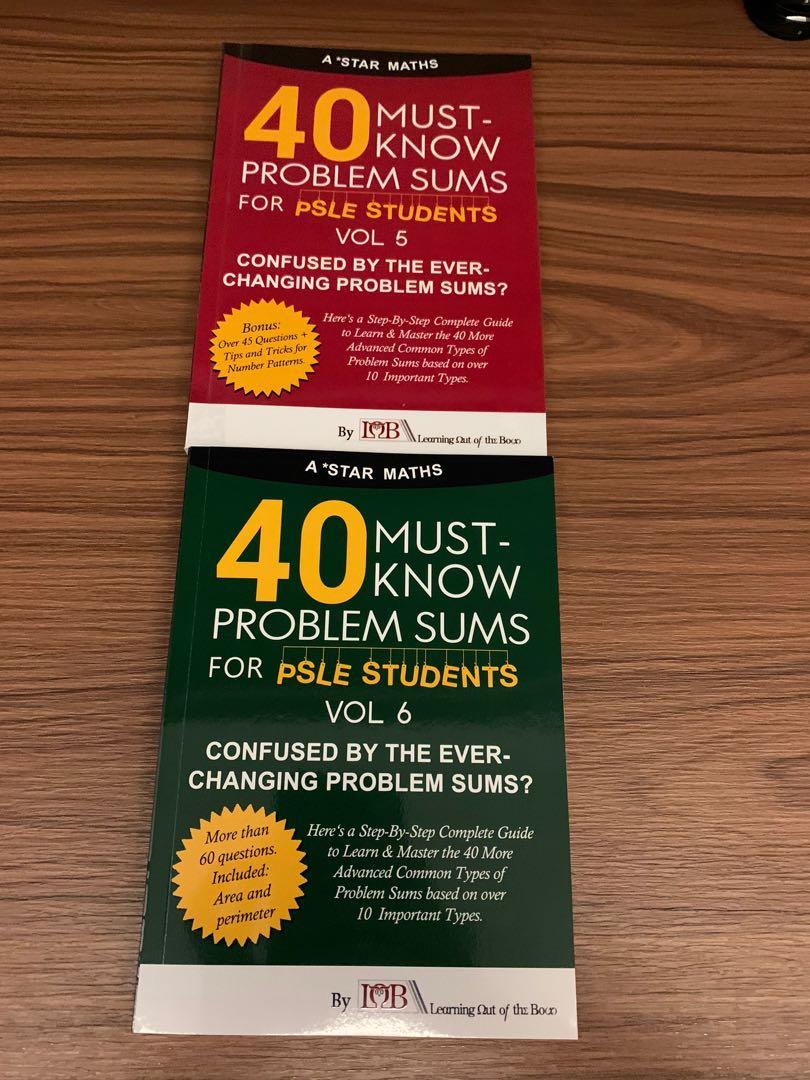 LOB 40 Must Know Math Problem Sums Vol 1-6, Hobbies & Toys, Books ...