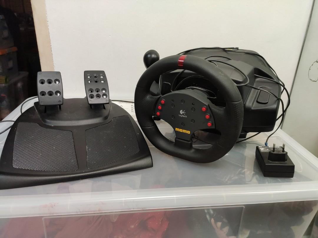 Logitech MOMO Force racing wheel, Video Gaming, Video Game Consoles ...