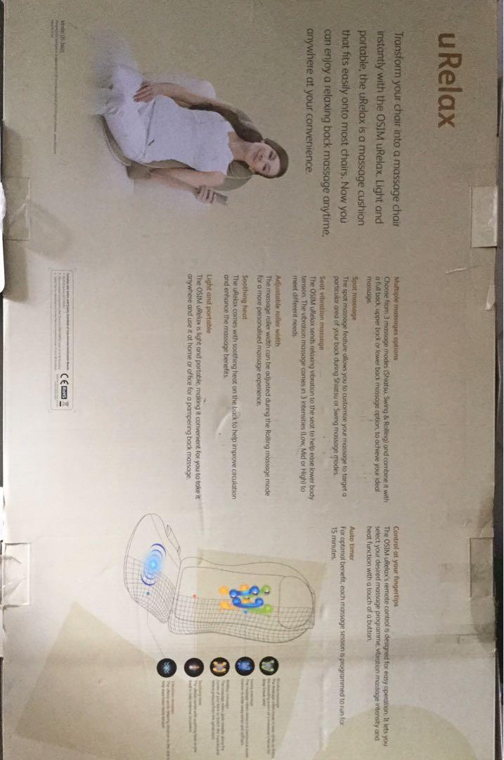 OSIM uRelax, Health & Nutrition, Massage Devices on Carousell