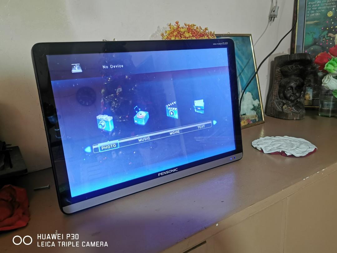 PENSONIC LED TV 20 INCH /usb port/hdmi/av input w/ wall bracket, TV ...