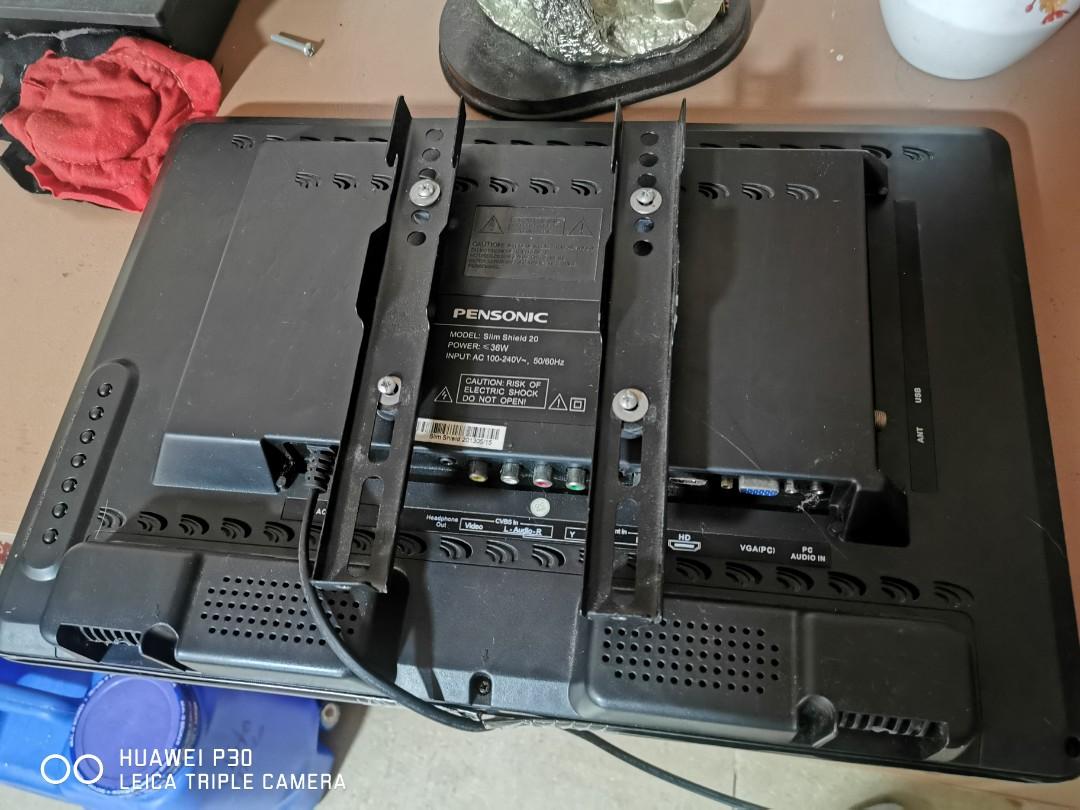 PENSONIC LED TV 20 INCH /usb port/hdmi/av input w/ wall bracket, TV ...