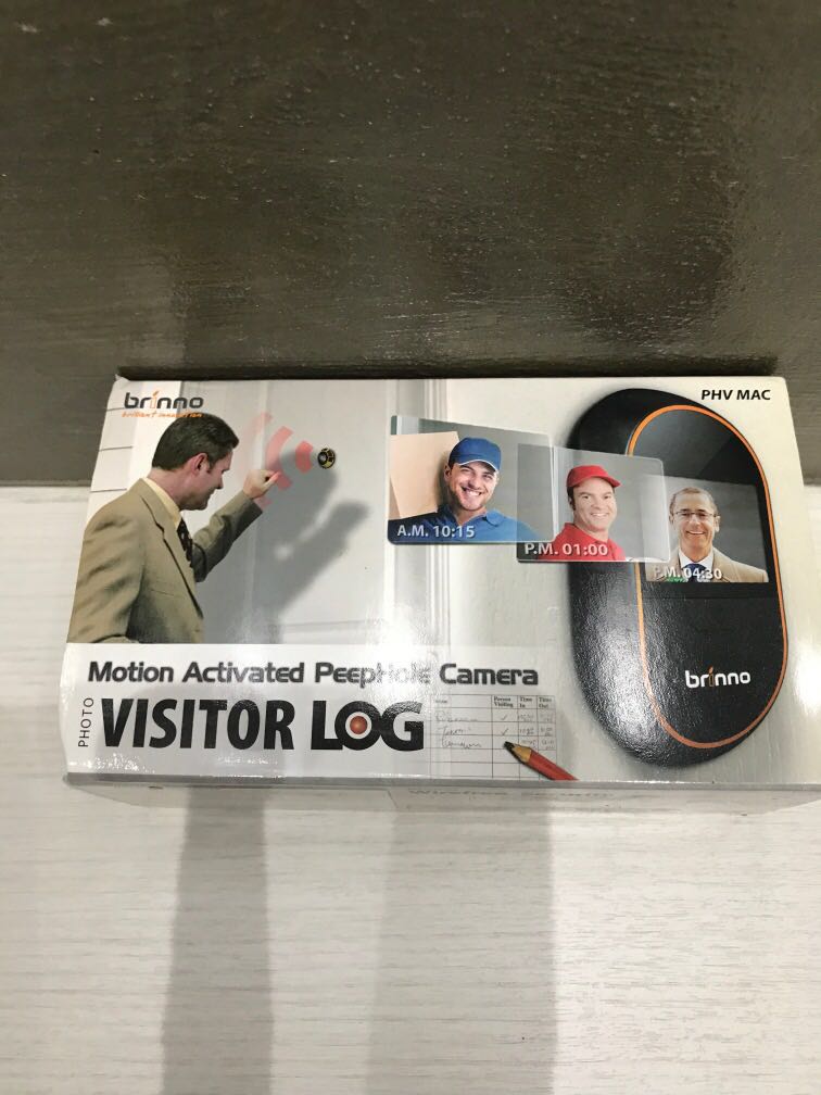Pre loved Brinno Motion Activated Peephole Camera, Furniture & Home ...