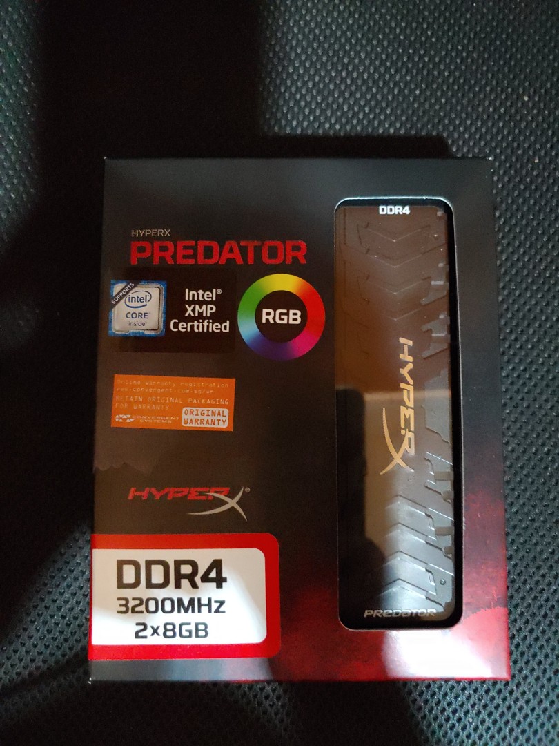 HyperX 3200MHZ 8GB x2 RAM, Computers & Tech, Parts & Accessories ...