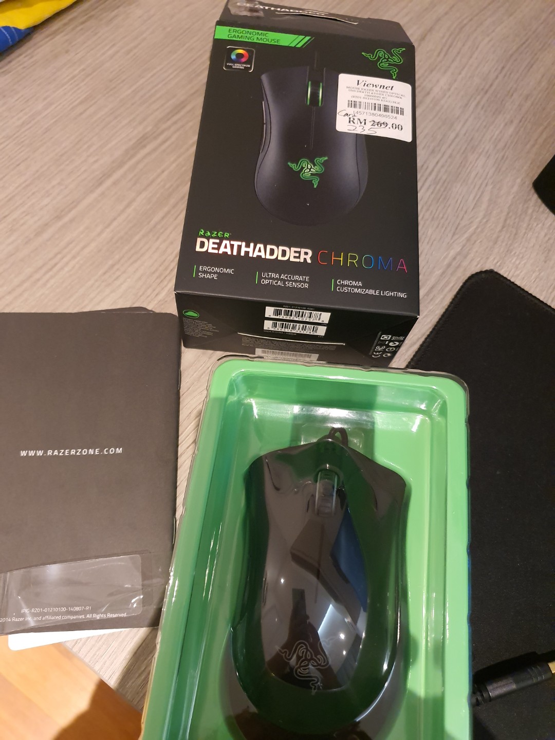 Razer Deathadder Chroma, Computers & Tech, Parts & Accessories ...