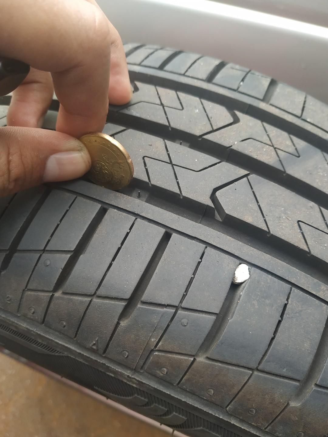 Rim 14" 6JJ skali Tayar Hankook 18, Auto Accessories on Carousell