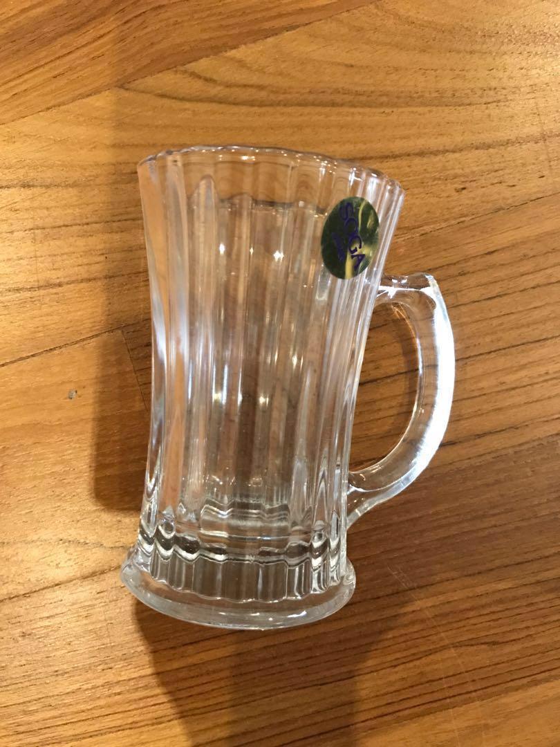 Soga Japan glass mug mini tankard, Furniture & Home Living, Kitchenware ...