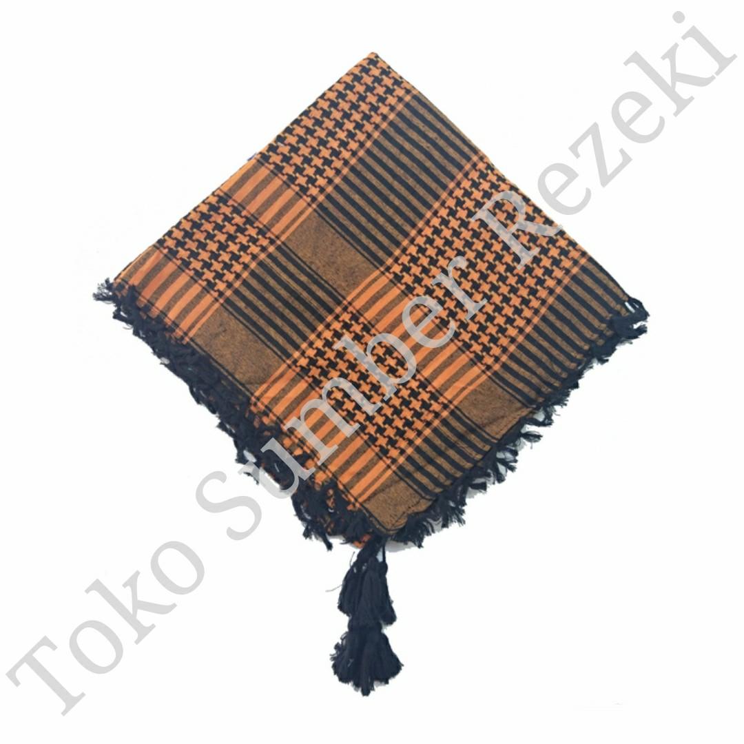 Syal Sorban India Shemagh Motif Kotak Arab Original Taj Mahal Merah ...