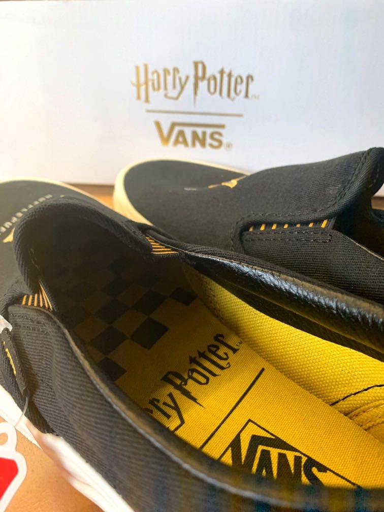 VANS x HARRY POTTER Hufflepuff Slip Ons, Luxury, Sneakers & Footwear on ...
