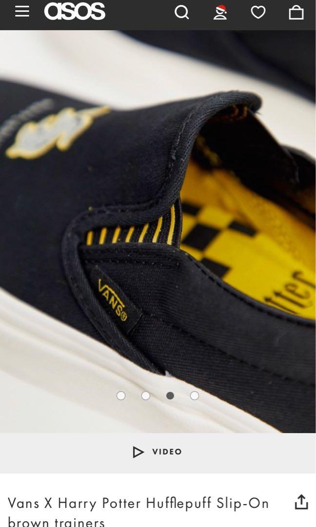 VANS x HARRY POTTER Hufflepuff Slip Ons, Luxury, Sneakers & Footwear on ...