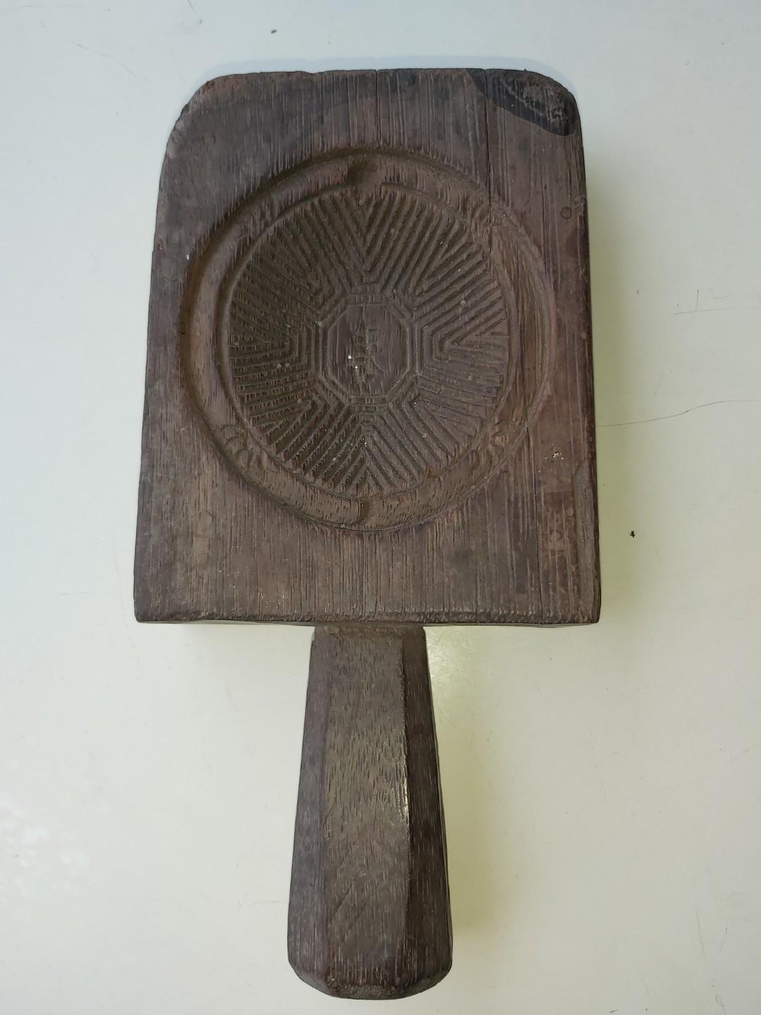 Vintage Wooden Carved Ang Ku Kueh Mold, Hobbies & Toys, Memorabilia ...
