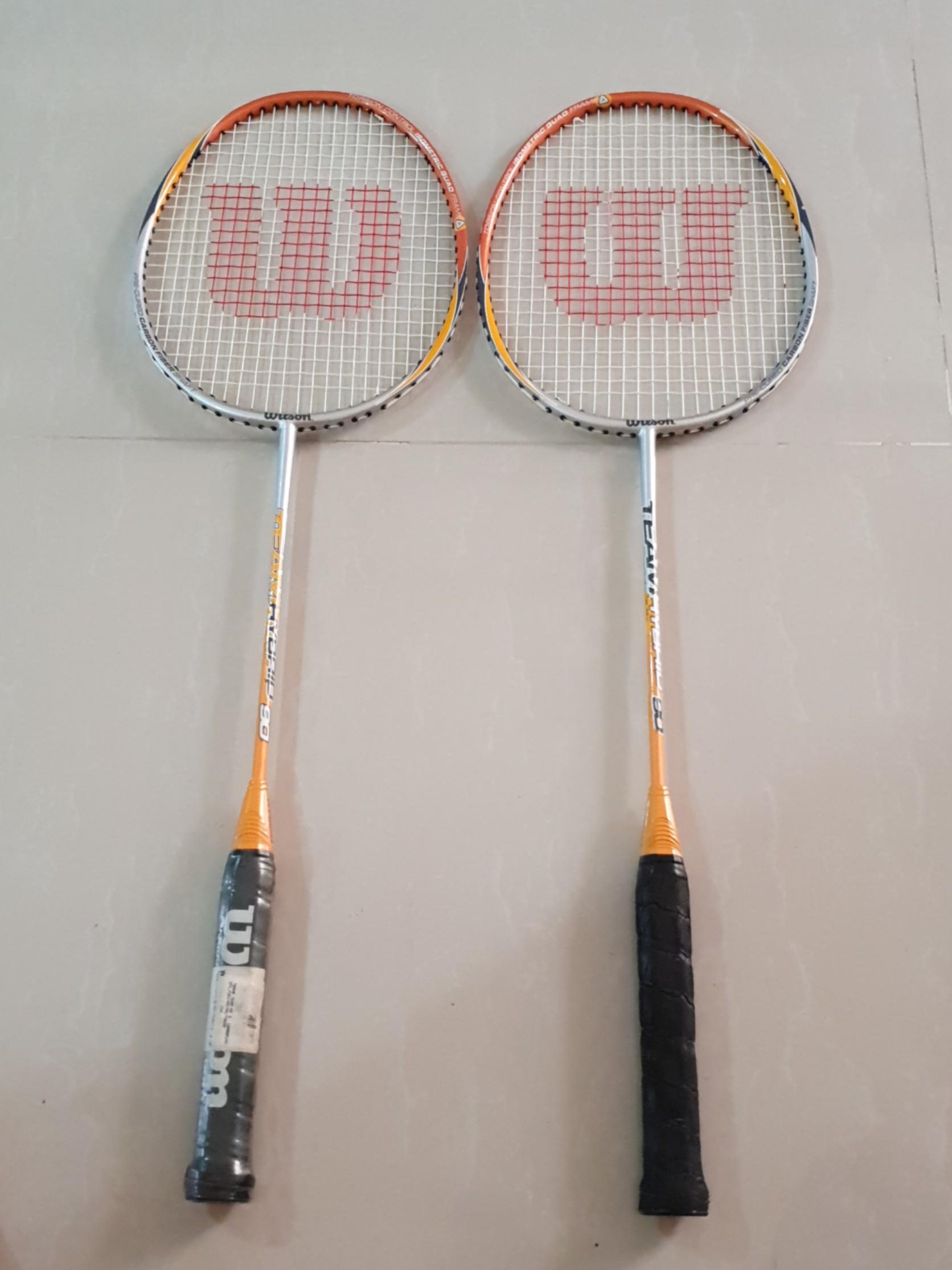 Wilson Team Hybrid 90 Badminton Racket, Sports Equipment, Sports ...