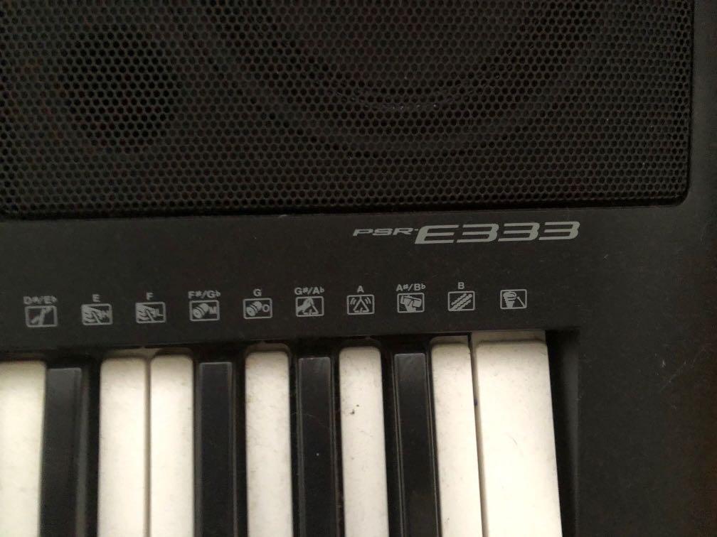 Yamaha PSR-E333 Keyboard with stand, Hobbies & Toys, Music & Media ...