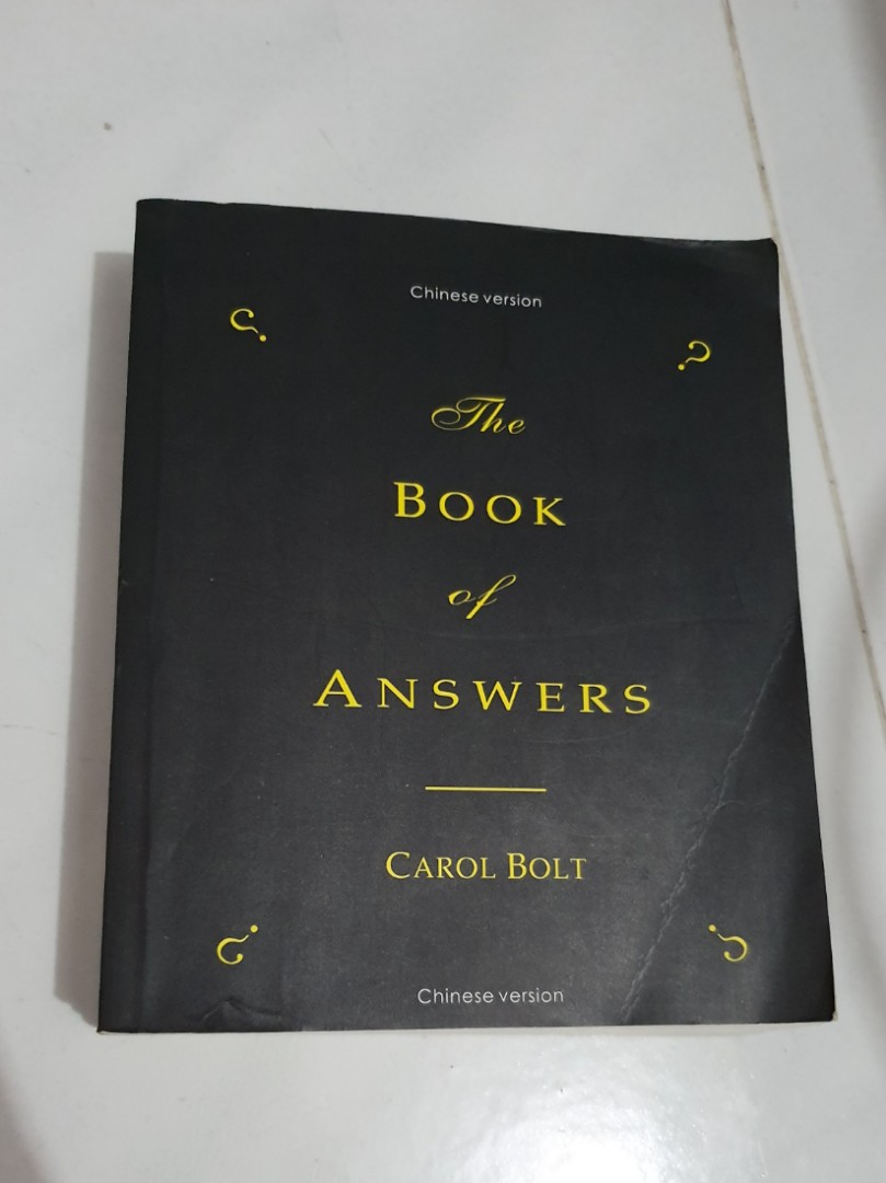 Book of Answer, Books & Stationery, Fiction on Carousell