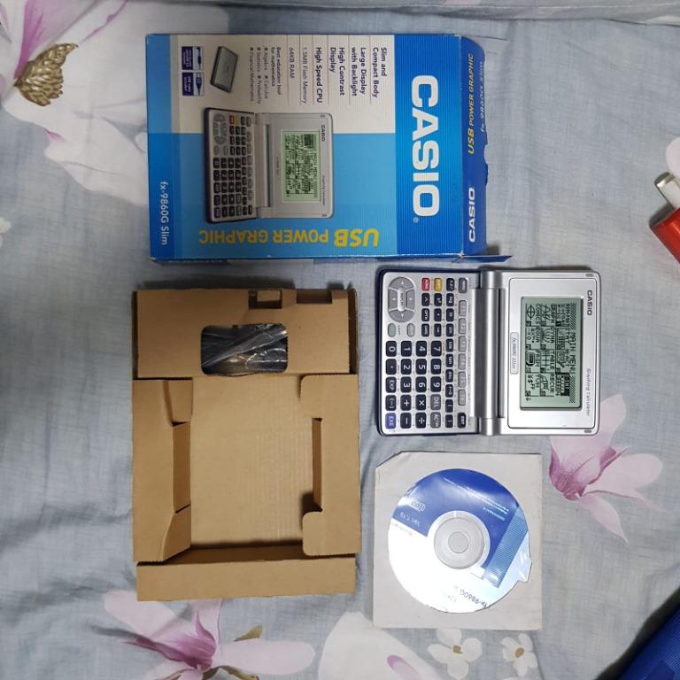 Casio USB Power Graphic Calculator fx-9860G Slim, Computers & Tech ...