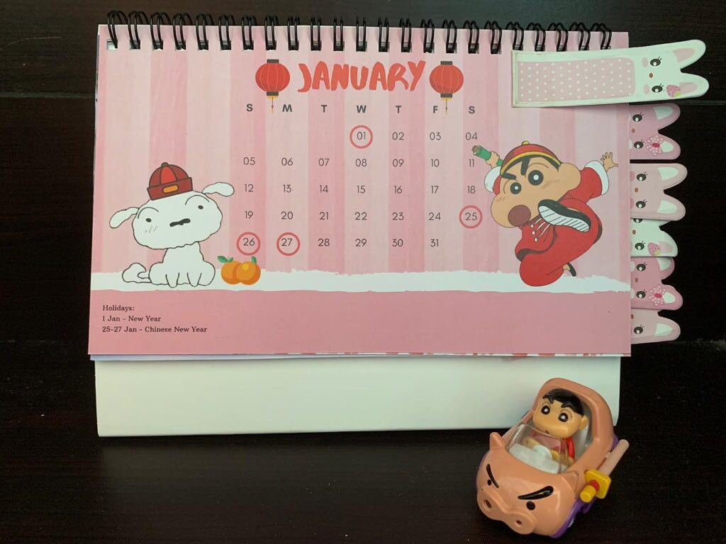 Customised Calendar Shin Chan Cartoon , Hobbies & Toys, Stationery ...