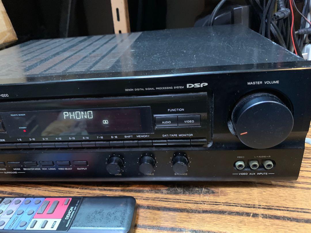DENON AVR-1000 天龍擴音機 日本原廠裝造 音質好靚 有PHONO, 音響器材, Soundbar、揚聲器、藍牙喇叭、耳擴 ...