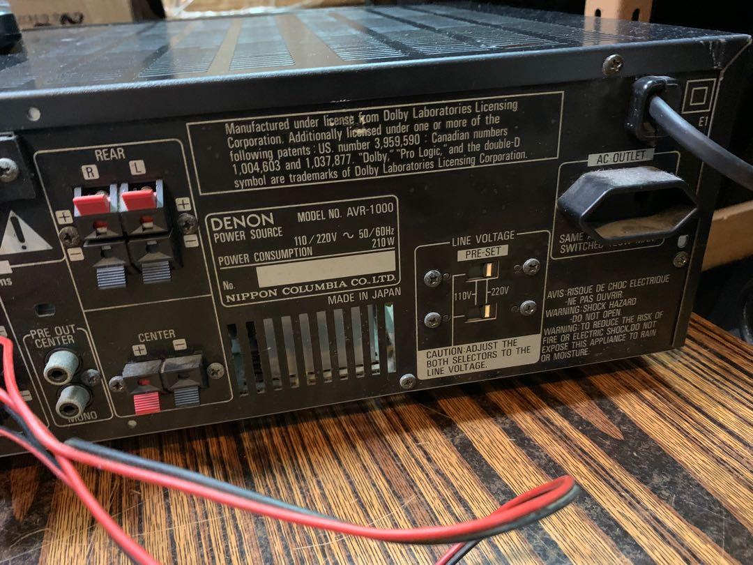 DENON AVR-1000 天龍擴音機 日本原廠裝造 音質好靚 有PHONO, 音響器材, Soundbar、揚聲器、藍牙喇叭、耳擴 ...
