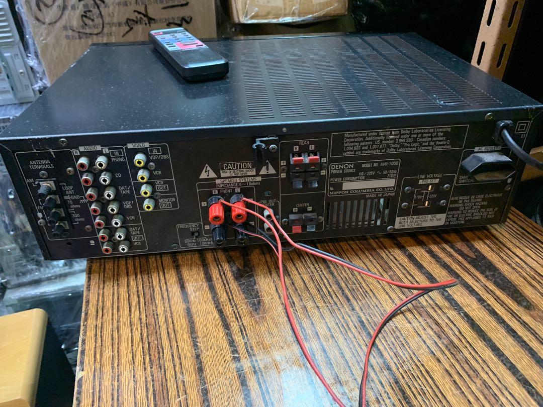DENON AVR-1000 天龍擴音機 日本原廠裝造 音質好靚 有PHONO, 音響器材, Soundbar、揚聲器、藍牙喇叭、耳擴 ...