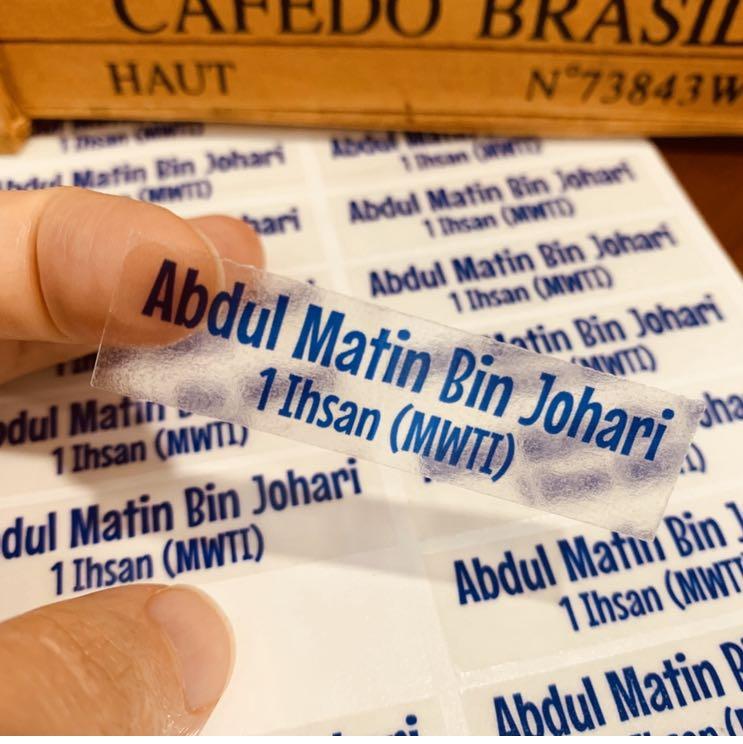 Fadeproof waterproof durable transparent opaque sticker labels for ...