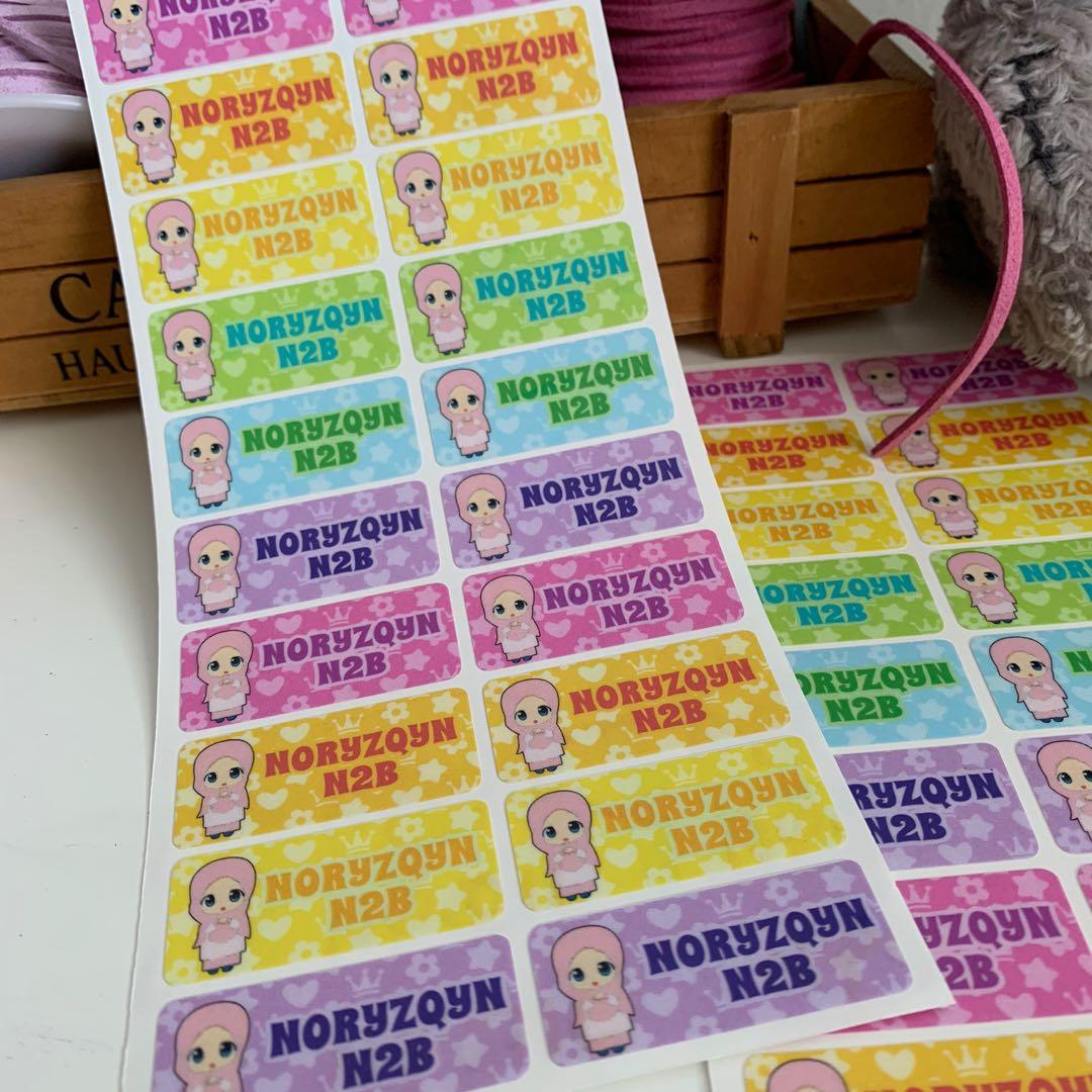 Fadeproof waterproof durable transparent opaque sticker labels for ...