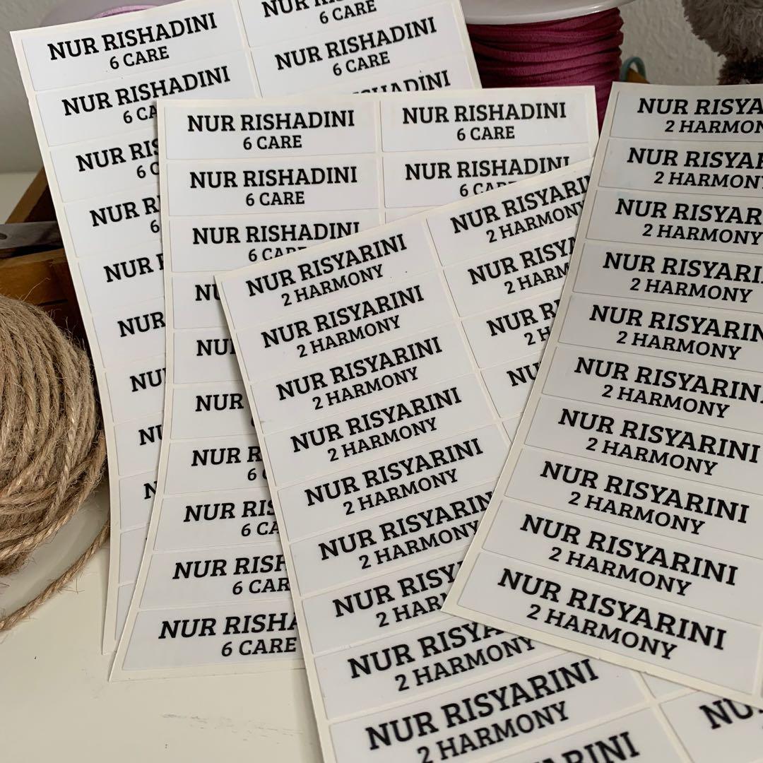 Fadeproof waterproof durable transparent opaque sticker labels for ...