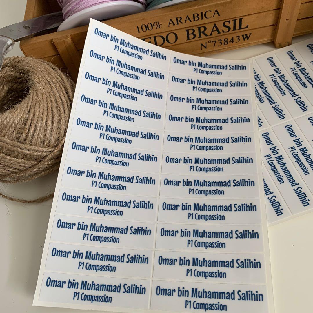 Fadeproof waterproof durable transparent opaque sticker labels for ...