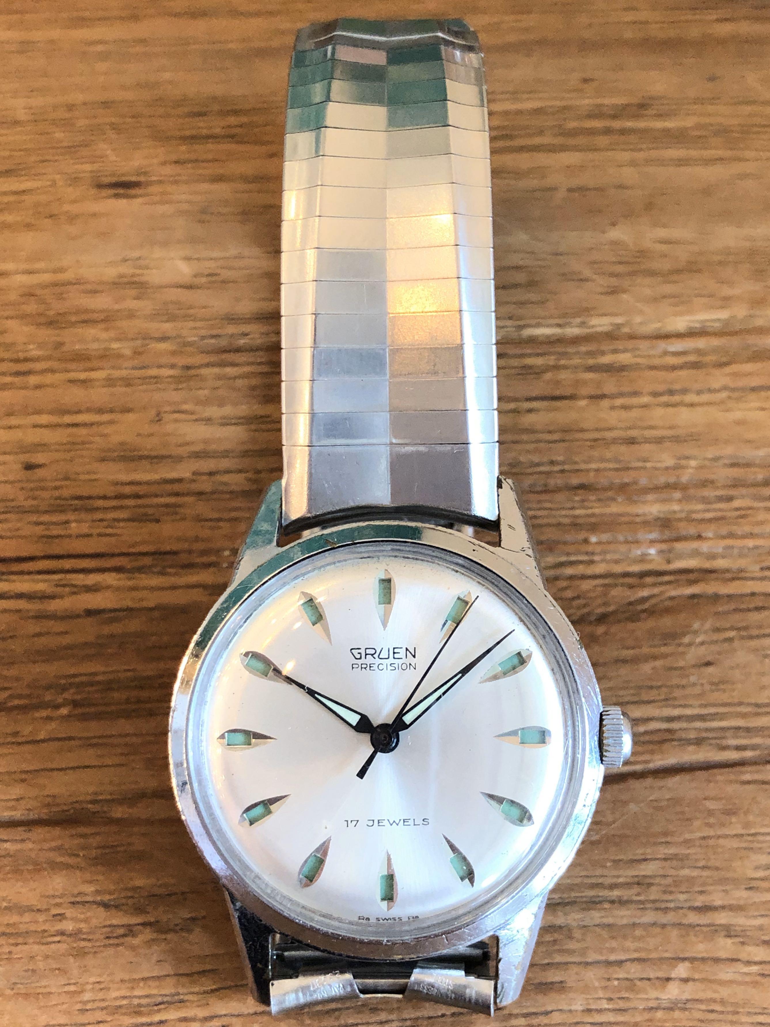 GRUEN PRECISION "DAY NITE" JUMP DIAL, Luxury, Watches on Carousell