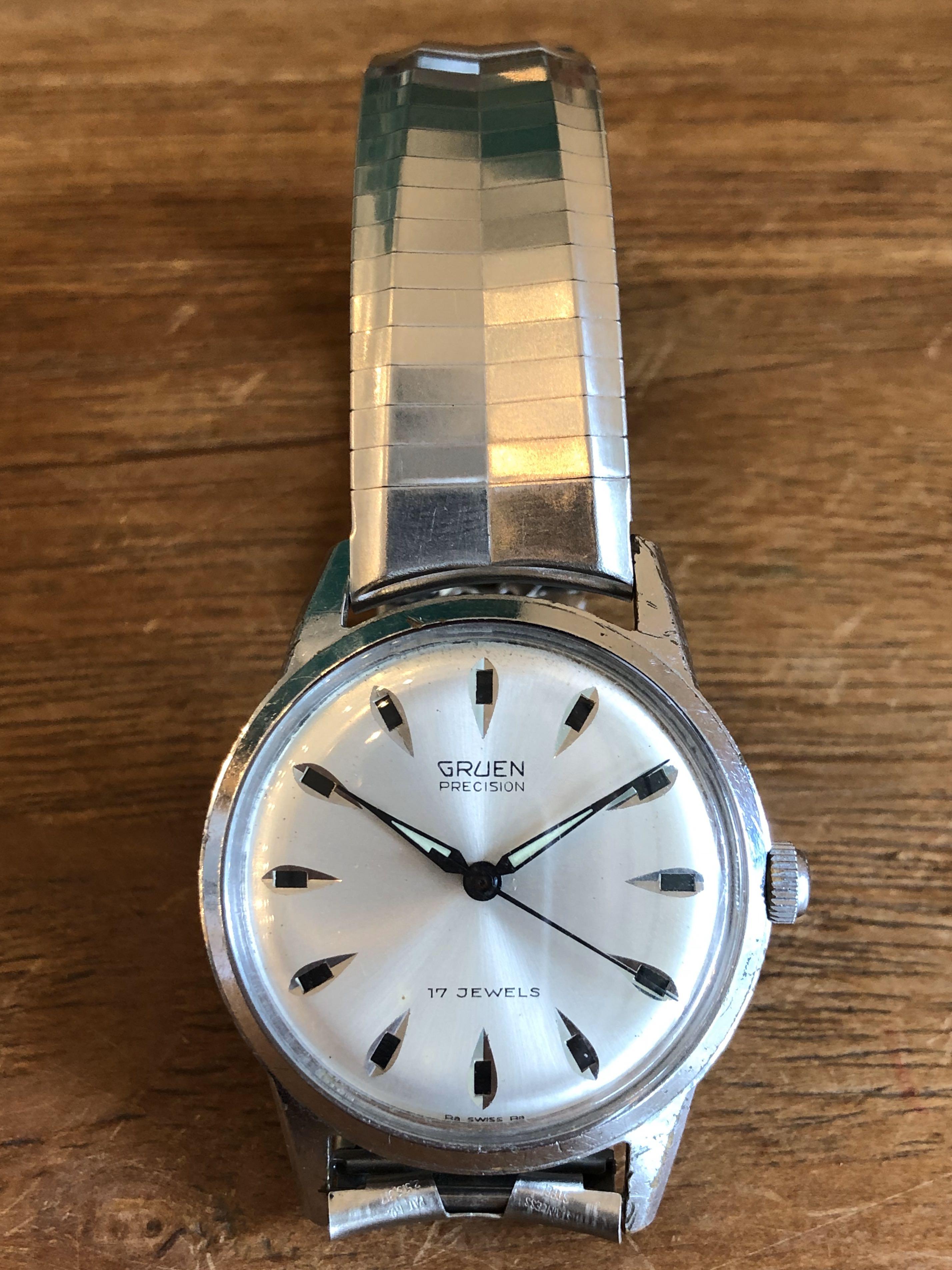 GRUEN PRECISION "DAY NITE" JUMP DIAL, Luxury, Watches on Carousell