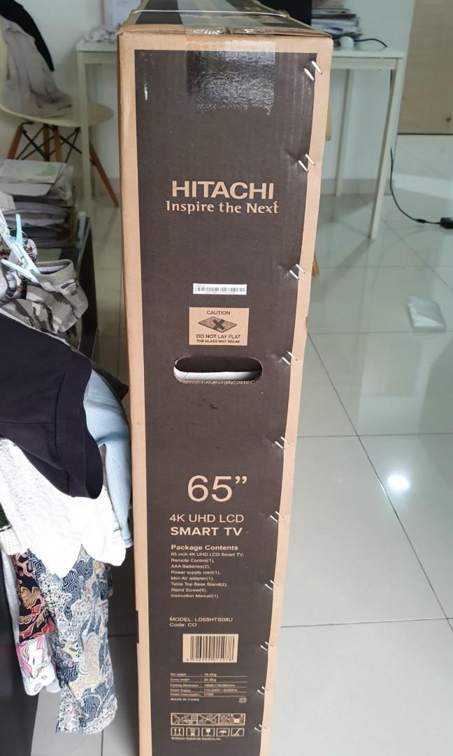 Hitachi 65" 4K UHD Smart TV, TV & Home Appliances, TV & Entertainment ...
