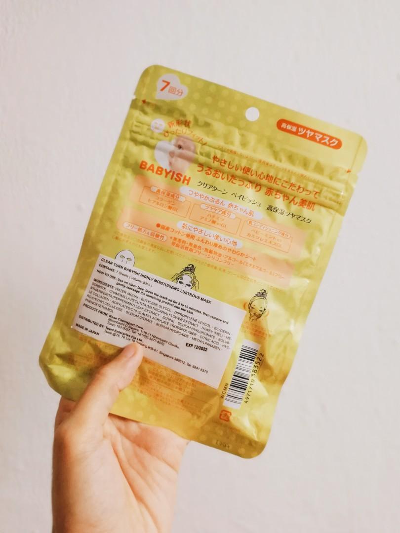 Kose Clear Turn Babyish Mask (Whitening and Fresh & Precious Shining ...