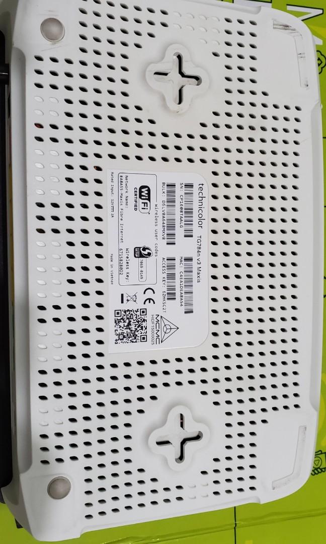 Maxis Router TG784N V3, Computers & Tech, Parts & Accessories ...