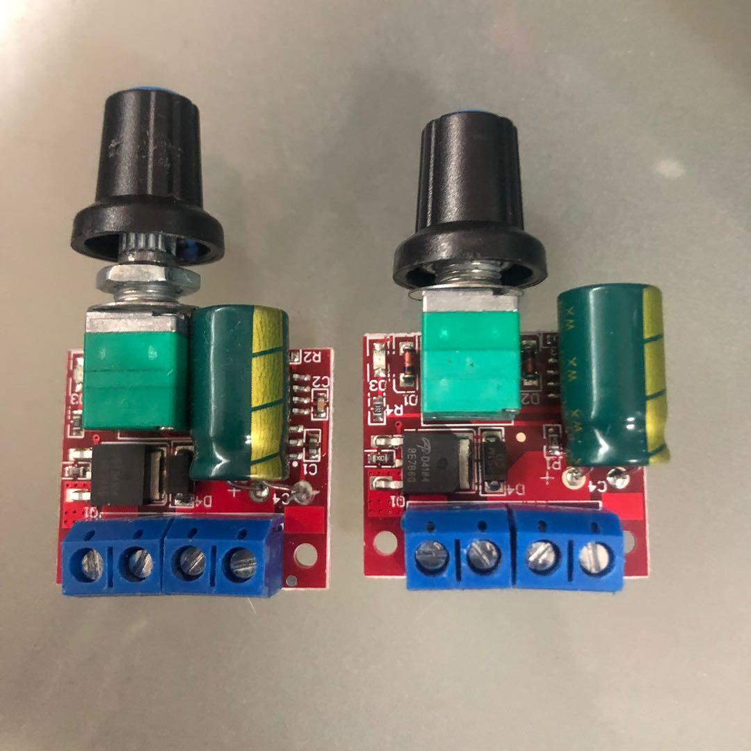 Mini DC Motor PWM Speed Controller 5A 4.5V-35V Speed Control Switch LED ...