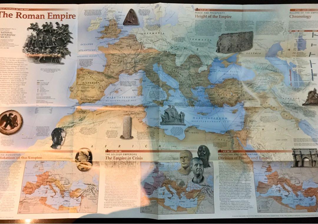 National geographic pull out maps posters, Hobbies & Toys, Books ...