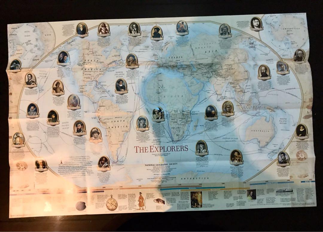 National geographic pull out maps posters, Hobbies & Toys, Books ...