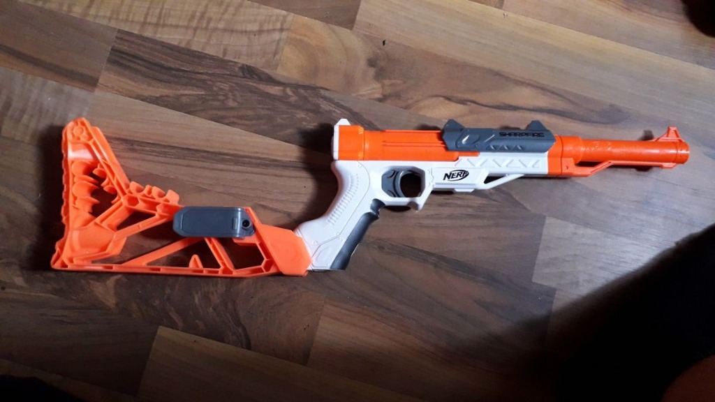 Nerf Sharpfire (Double spring mod), Hobbies & Toys, Toys & Games on Carousell