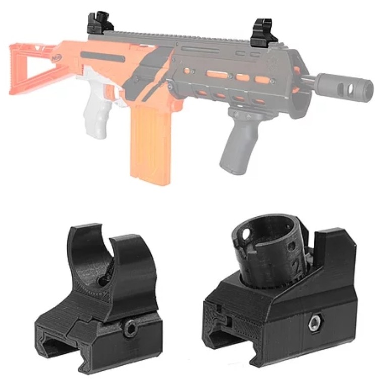 Print 416 Picatinny Sight Set Diopter for Nerf, Hobbies & Toys, Toys ...