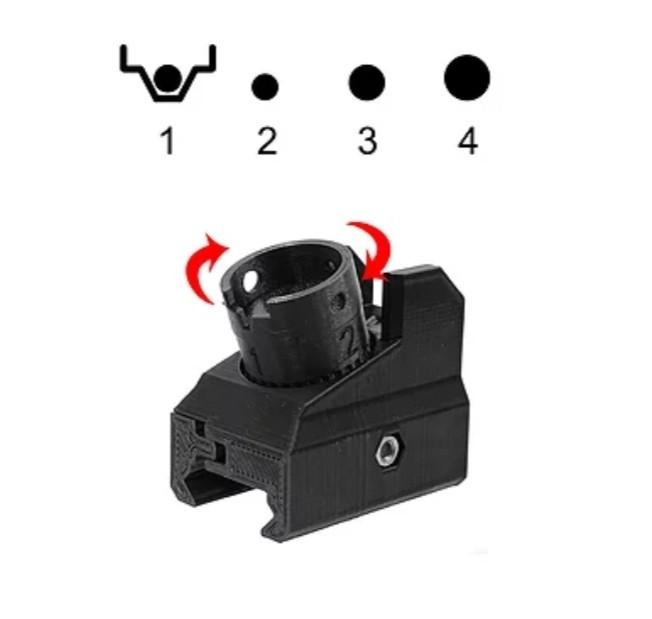 Print 416 Picatinny Sight Set Diopter for Nerf, Hobbies & Toys, Toys ...