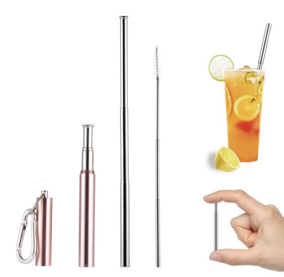 Retractable/ Collapsible Drinking Straw, Everything Else on Carousell