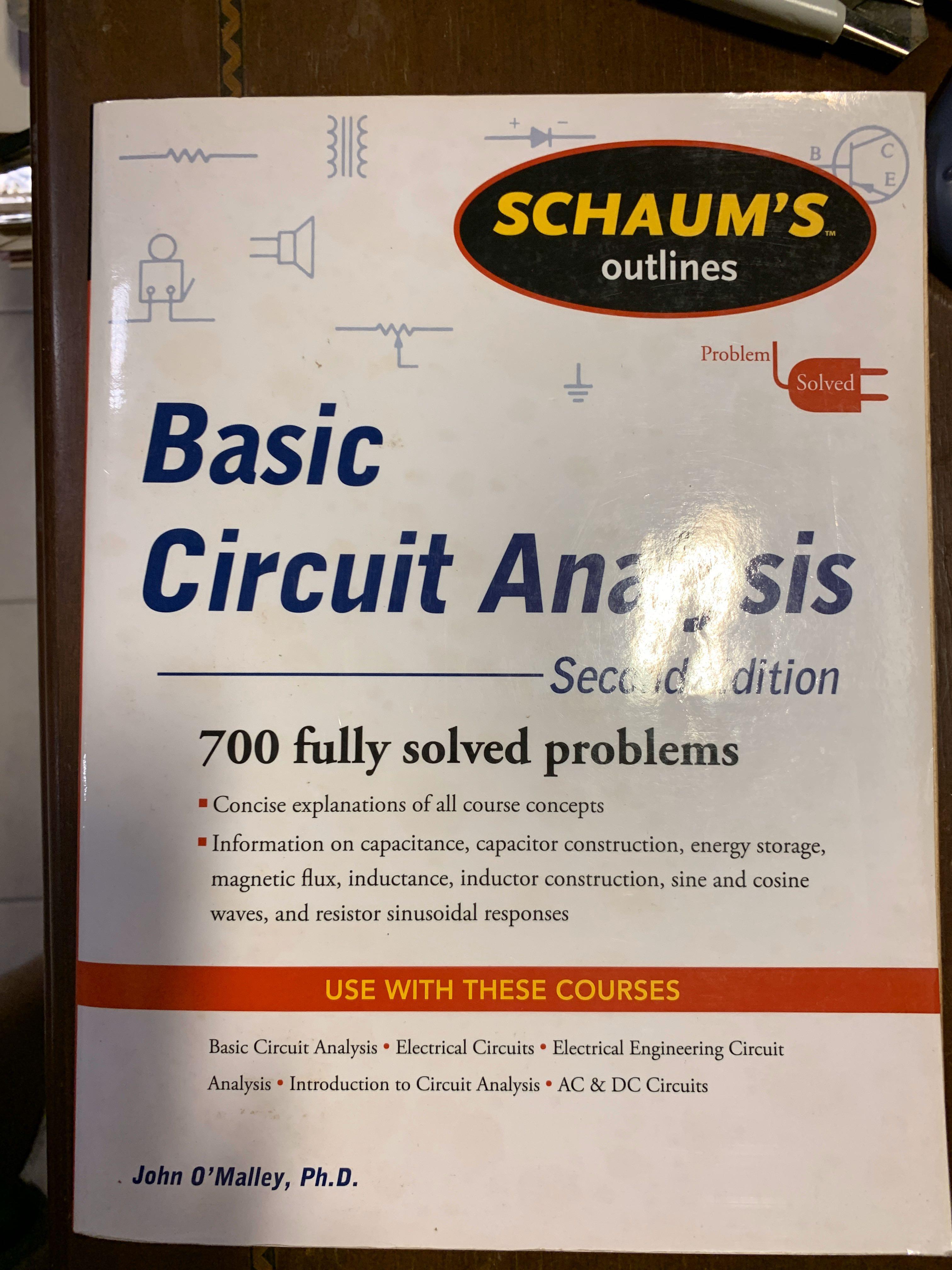 Schaum's Outlines: Basic Circuit Analysis (2nd Edition) by John O ...