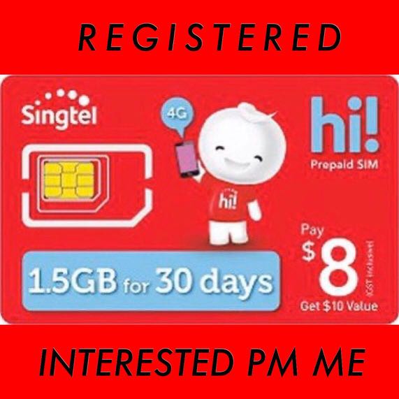 SingTel Sim Card, Mobile Phones & Gadgets, Mobile & Gadget Accessories ...