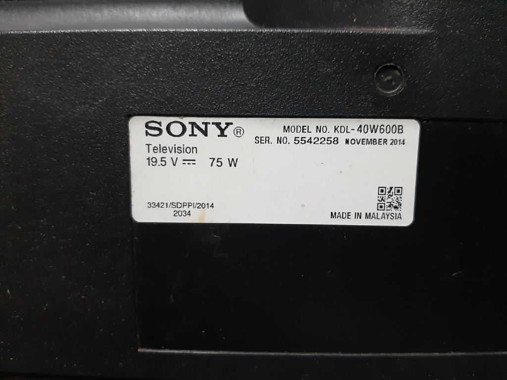 Sony Bravia KDL40W600B - 40" Smart TV, TV & Home Appliances, TV ...