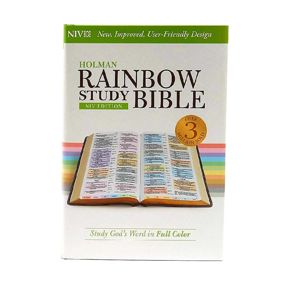 BN NIV Rainbow Colour-Coded Study Bible, Jacketed Hardcover, Hobbies ...