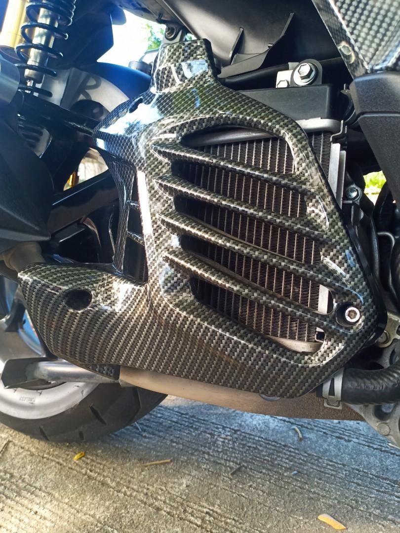 Aerox visor,side mirror and radiator grille, Motorbikes, Motorbike ...